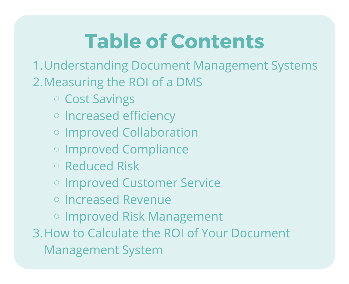 Measuring ROI of a Document Management System | DMS Impact